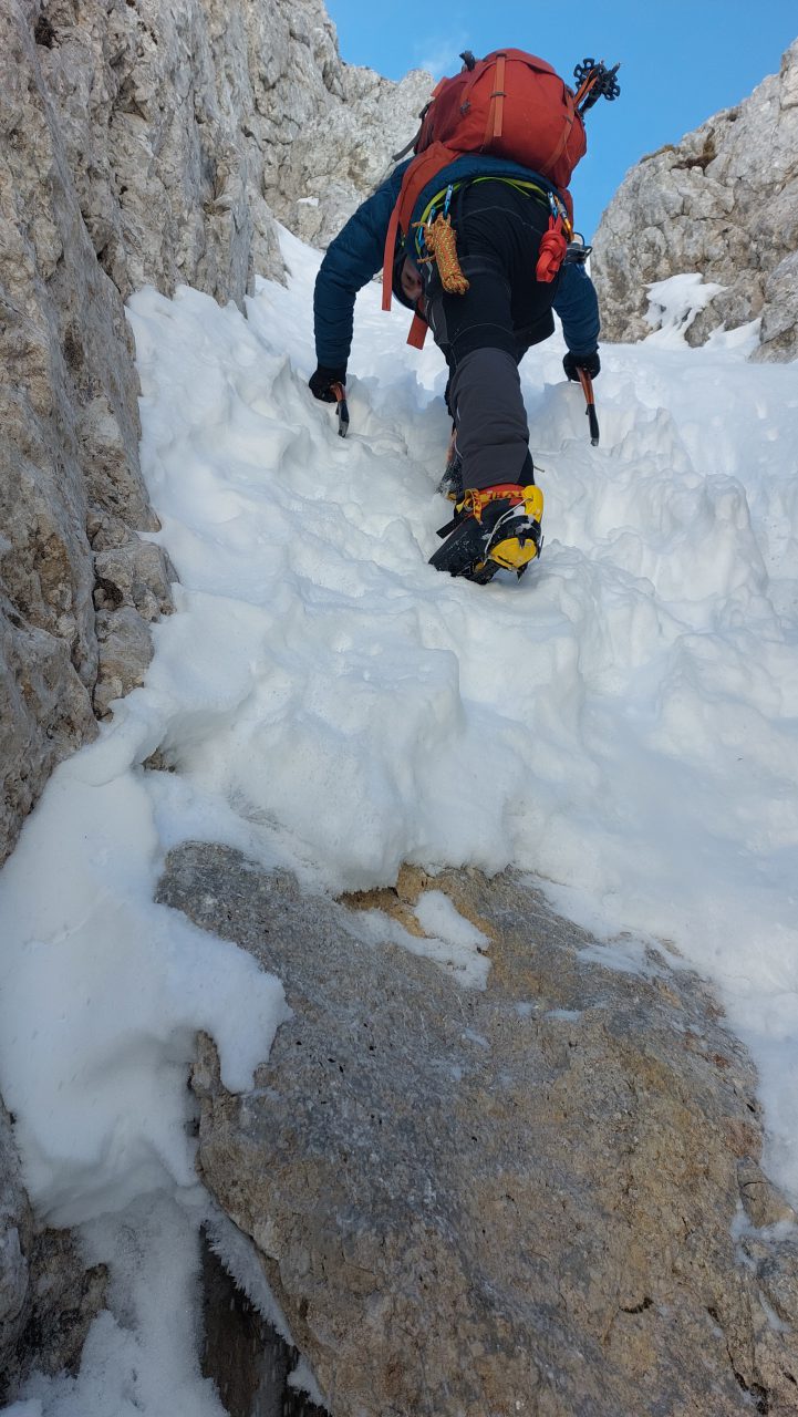 Tosc – Vzhodna grapa (23.1.2022) – AO Kranj